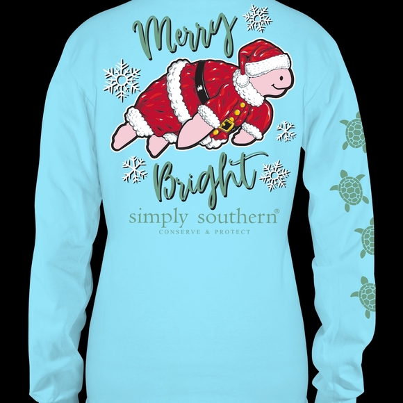 Simply Southern | Tops | Simply Southern Turtle Tracker Santa Long ...